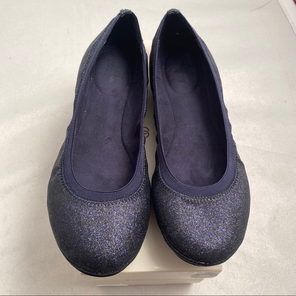 Bandolino | Shoes | Bandolino Dark Blue Glitter Ballet Flats 95 | Poshmark